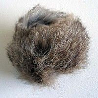 Furry Tennis Ball (Rabbit Fur) | Muntjac Trading